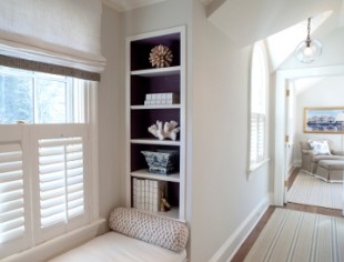 Beautiful built-ins and interesting window lines | TiefenThaler Homes